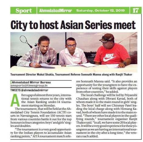 Atharva Patel secures 6th position in Asian Series Tournament - Suresh ...